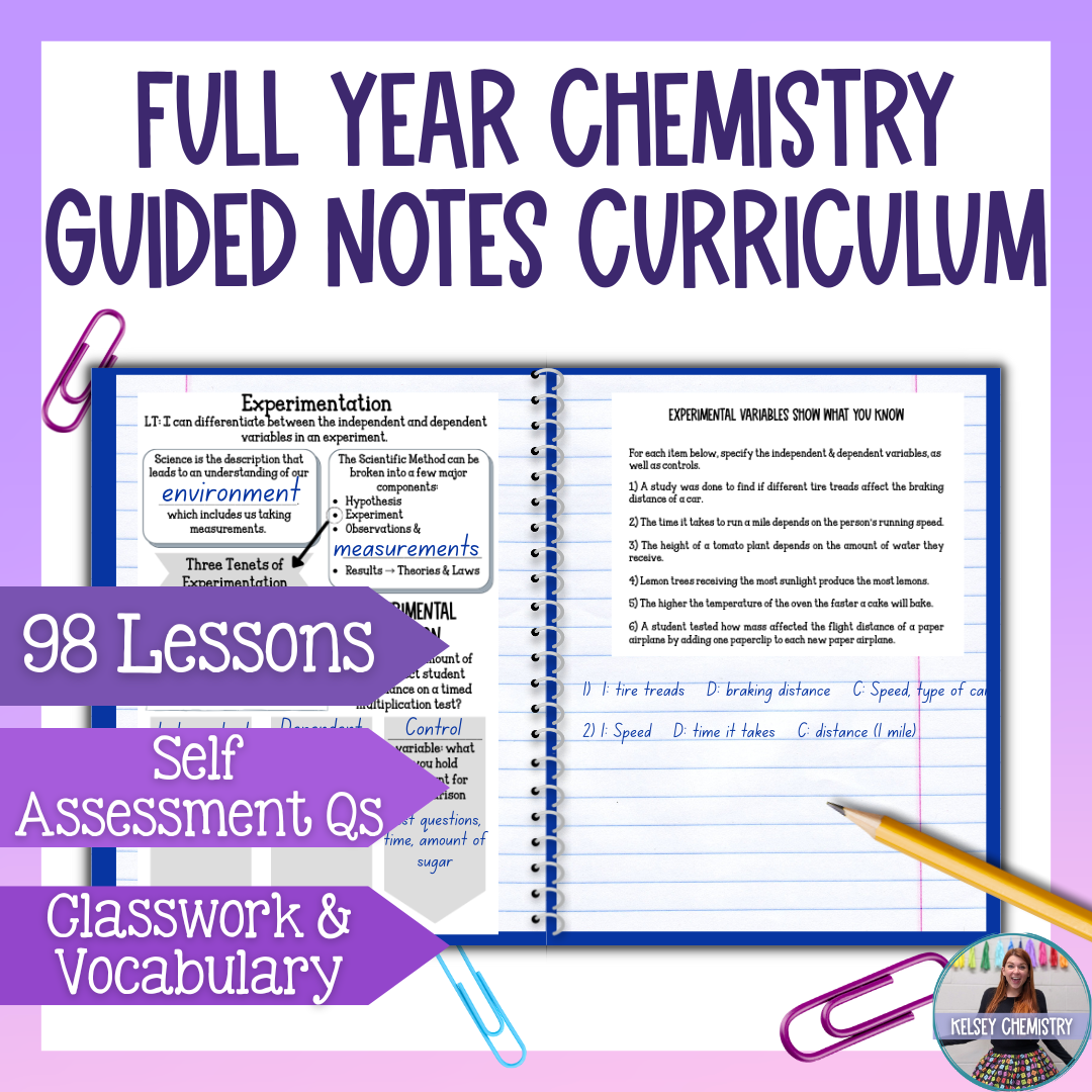 Chemistry Guided Notes Curriculum